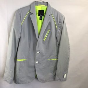 Bar III Suits & Blazers | Tartan Gray Double Vent Plaid Blazer 40r ...